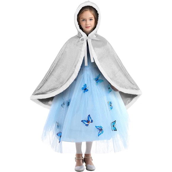 Costumes | Princess Hooded Cape Cloak Costume For Girls Cosplay Dress ...
